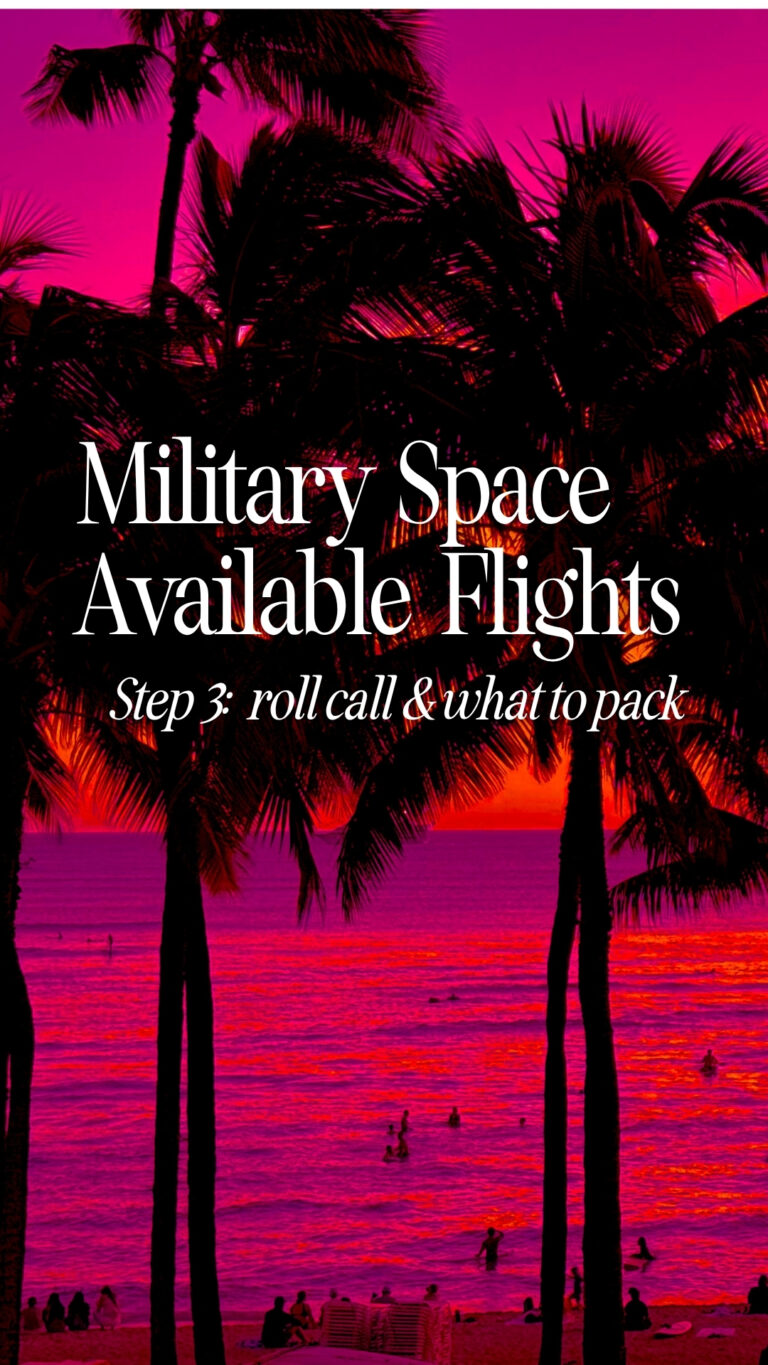 How to Fly Military Space Available (Space-A) Flights Guide